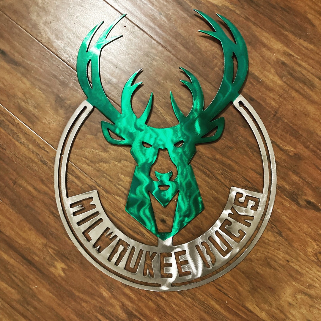 Milwaukee Bucks Custom Metal Sign, Milwaukee Buck Sign, NBA Metal Sign ...