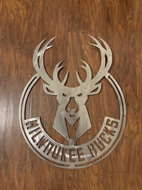 Milwaukee Bucks Custom Metal Sign, Milwaukee Buck Sign, NBA Metal Sign ...
