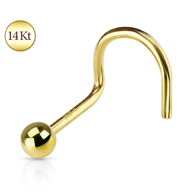 Solid Gold Nose Ring - Etsy