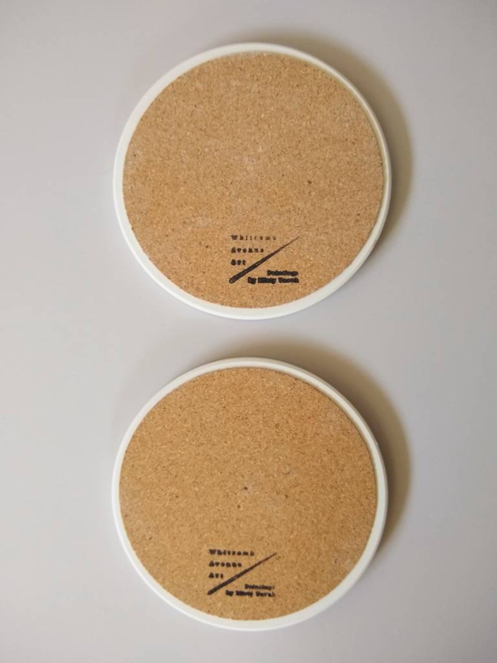 Mountain Drink Coasters Set of Two Ceramic Coasters | Etsy