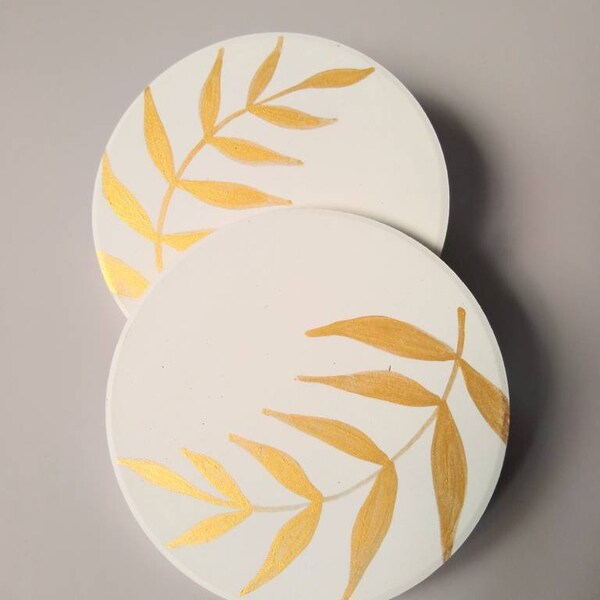 Gold Coasters - Etsy