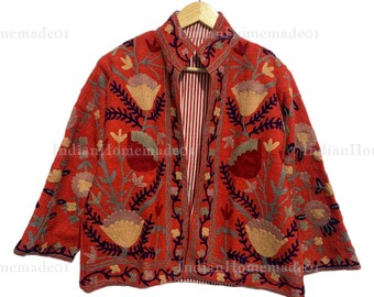 New Trending Handmade Suzani Embroidery Tnt Jacket Women's Clothing ...