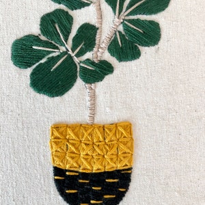 Ficus Lyrata Embroidery Kit Embroidery Kit fiddle Fig Tree - Etsy