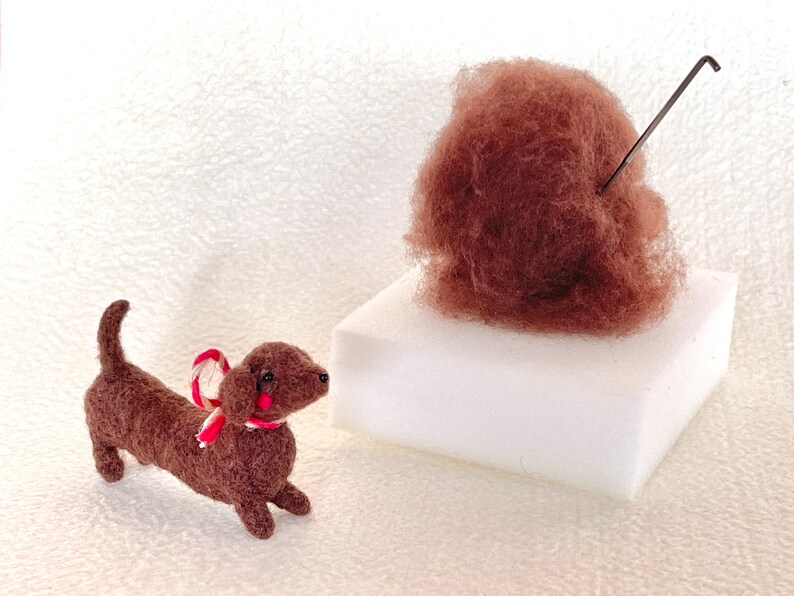 Dachshund 3D Needle Felting Kit - Needle Felting Kit to Create a Dog in ...