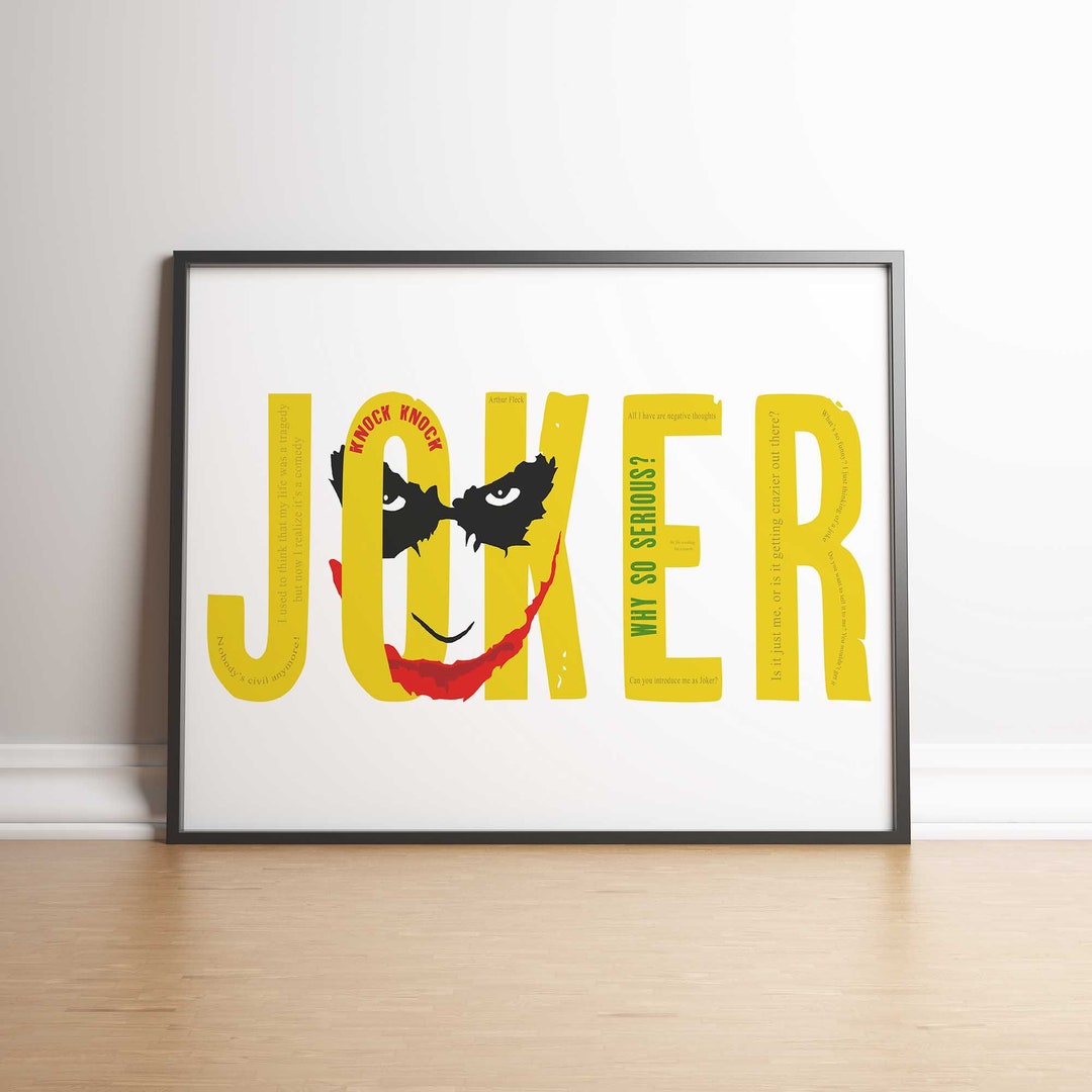 Joker Poster, Joker Movie Poster, Joker Print, Joker Movie 2019 ...