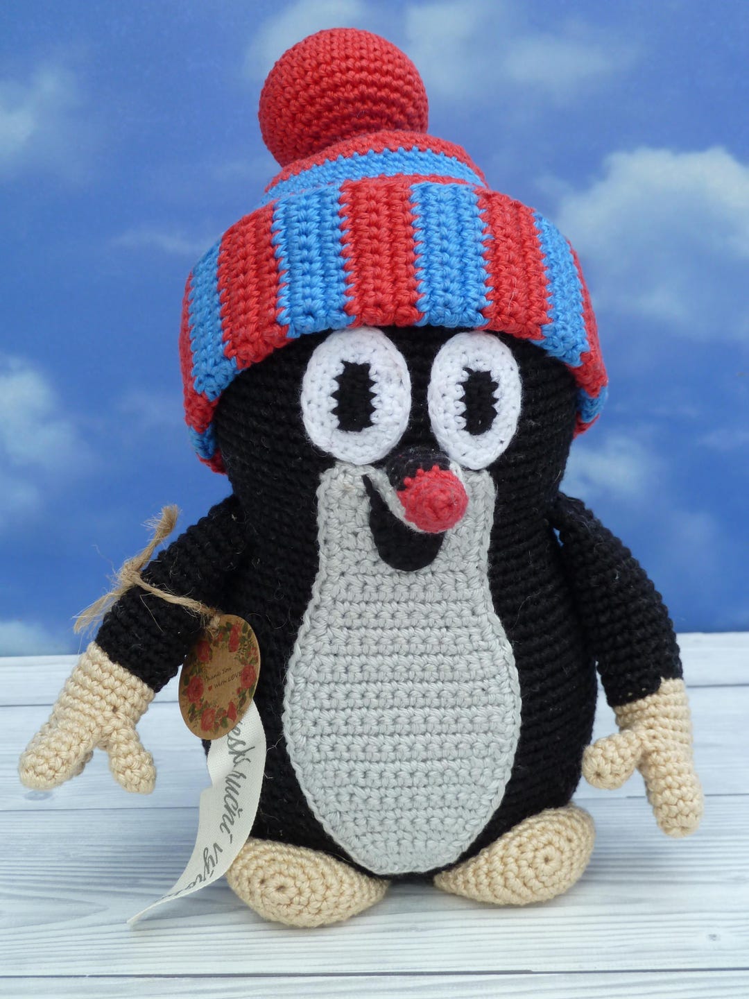 Crochet Mole, Amigurumi Mole, the Toy is Crocheted, a Mole in a Hat - Etsy