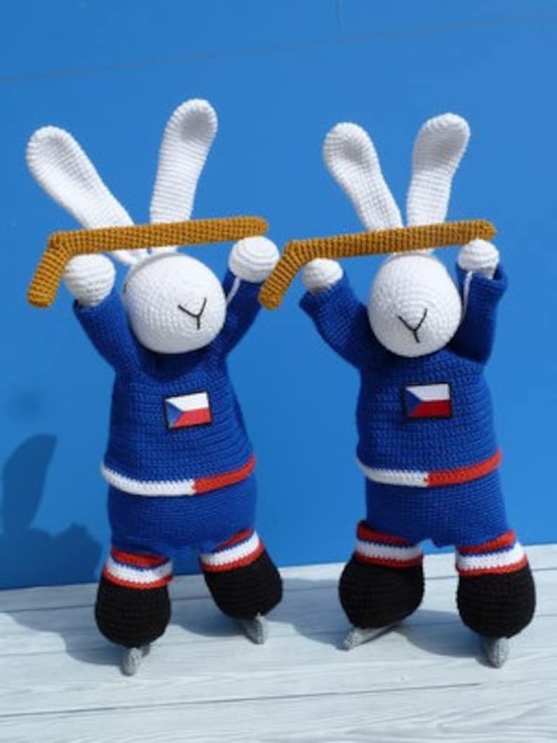Mascots 2024 IIHF World Championship, Amigurumi, English, Czech Pattern ...