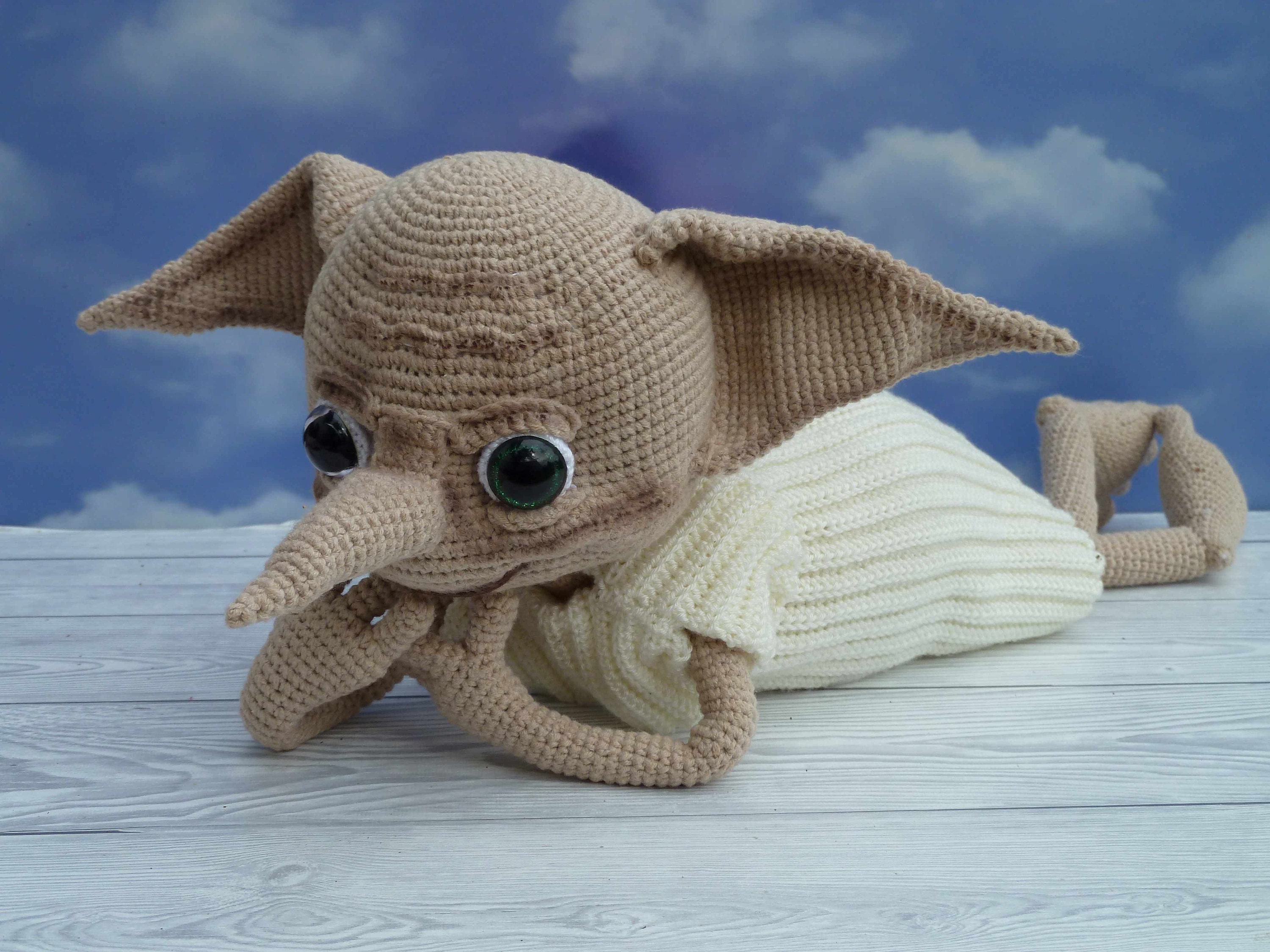 DOBBY Crochet Pattern, Amigurumi, Elf, English, Czech Pattern Pdf ...