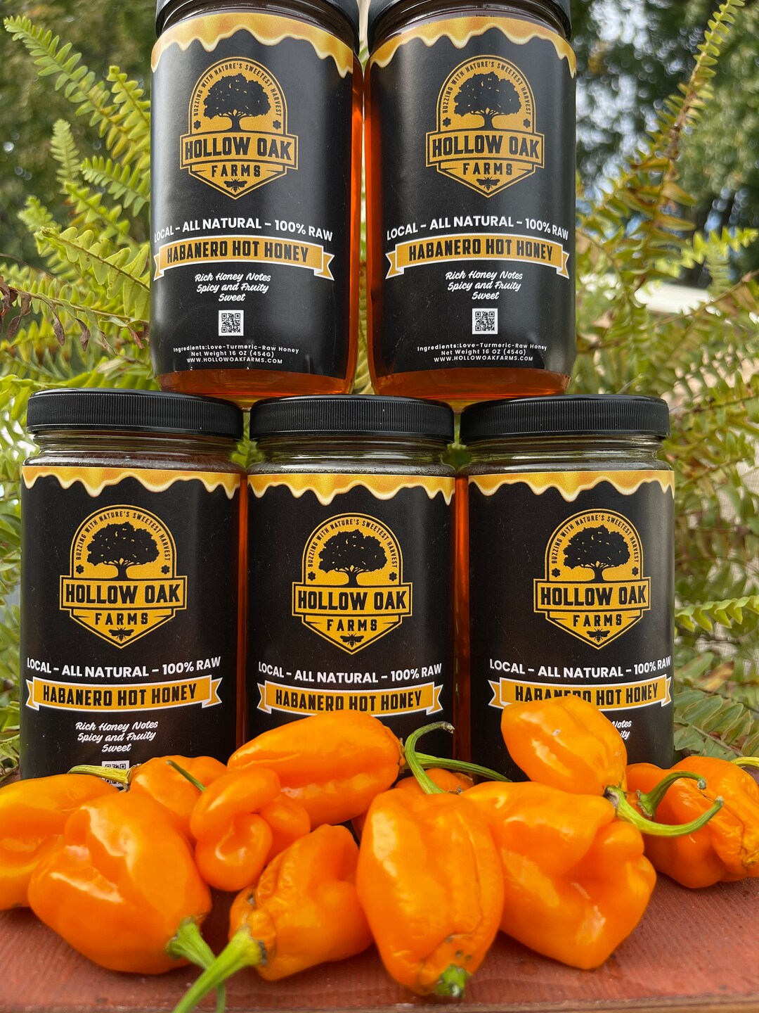 Hollow Oak Farms Habanero Hot Honey - Etsy