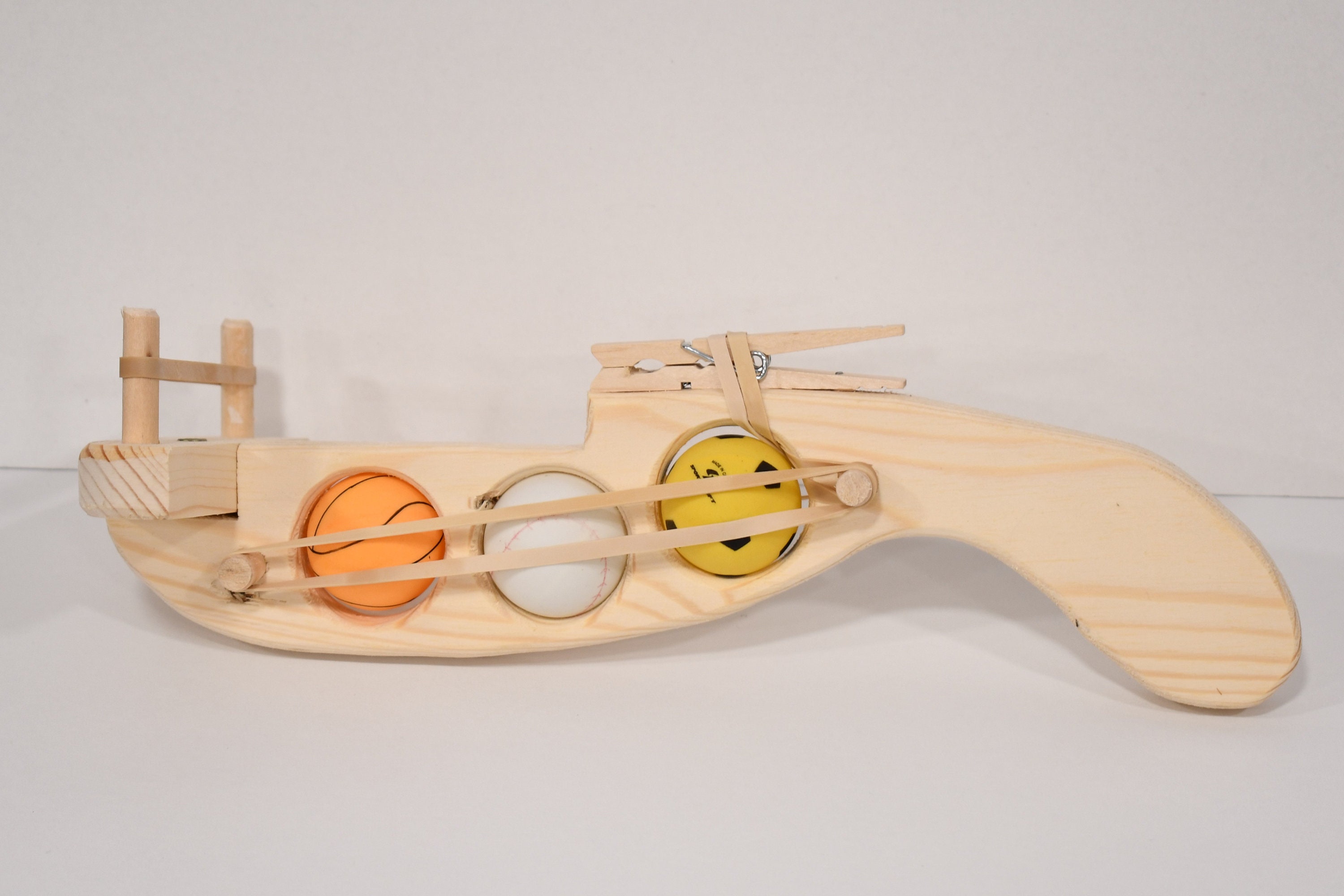 Wooden Ping Pong Ball Toy Gun Shooter | Etsy
