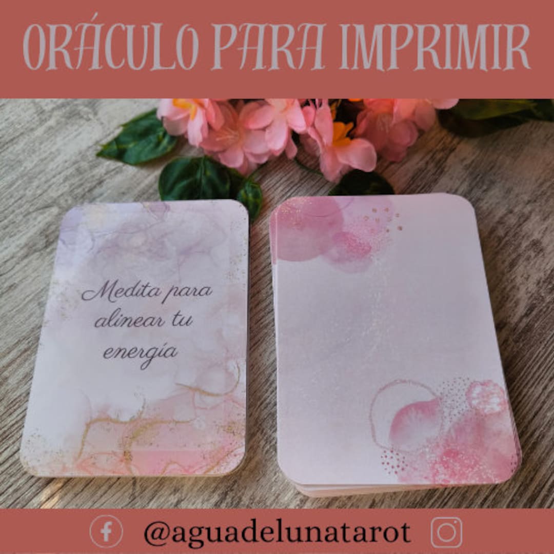 Tarjetas Oráculo Para Imprimir Oráculo De La Ley De La Atracción ...