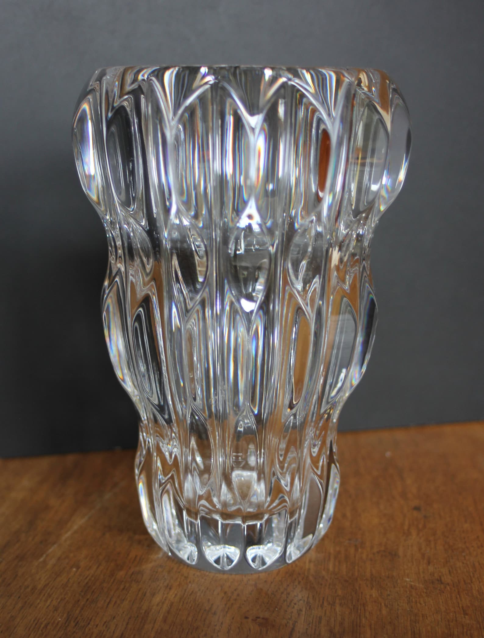 Czechoslovakian Crystal Art Glass Vase bohemia Poděbrady - Etsy