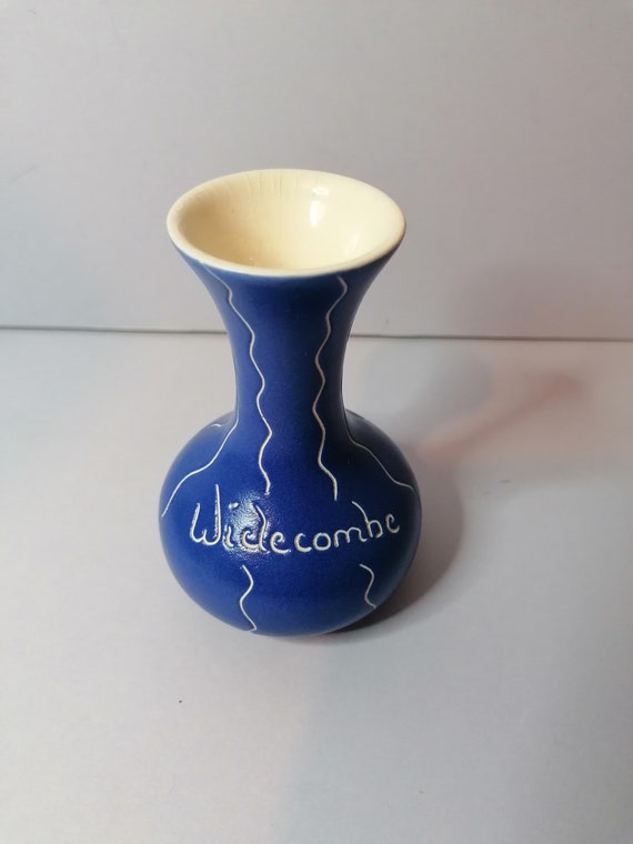 Fosters pottery blue devonware ceramic bud vase Devon ceramic | Etsy