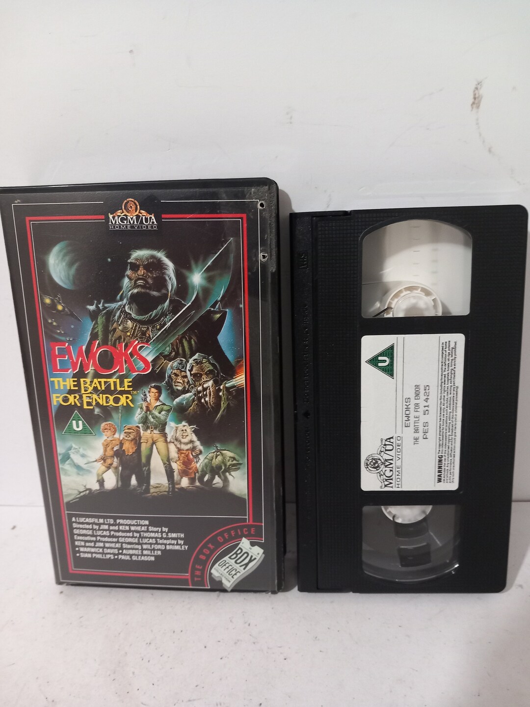 Star Wars the Battle for Endor Ewok VHS FILM Rare 1986 Movie Cassette ...