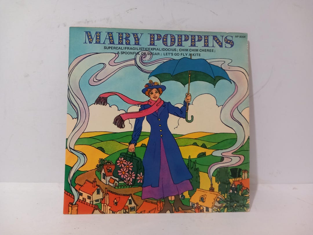 Walt Disney Mary Poppins Mr Pickwick 7 Inch Vinyl Record 1967 4 Songs ...