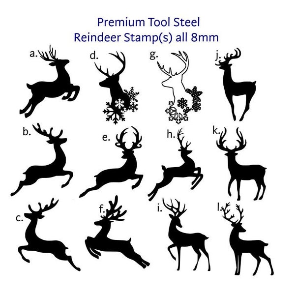 Reindeer Stamp - Etsy