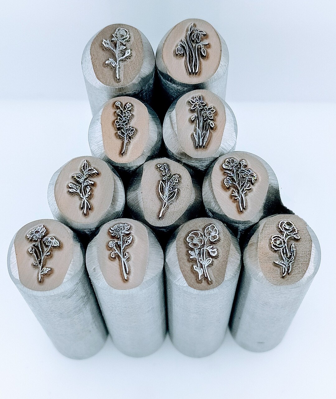 Birth Month Flower Stamp Sets up to 50% Off - Etsy