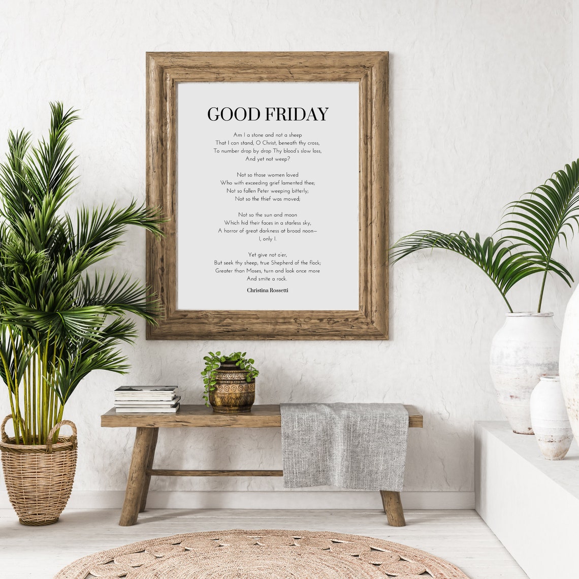 Good Friday by Christina Rossetti Poem Print Poetry Print | Etsy
