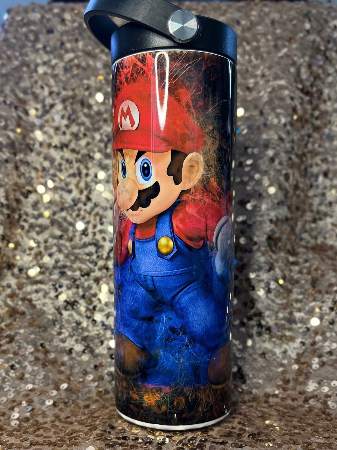 Super Mario 20oz Tumbler Water Bottle - Etsy