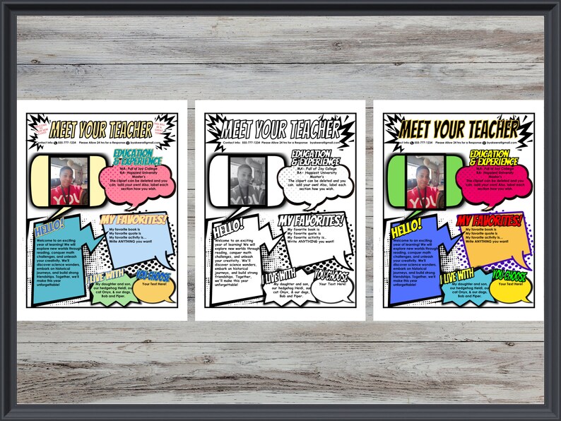 Comic Book Superhero Classroom Newsletter | Comic Book Meet the Teacher ...