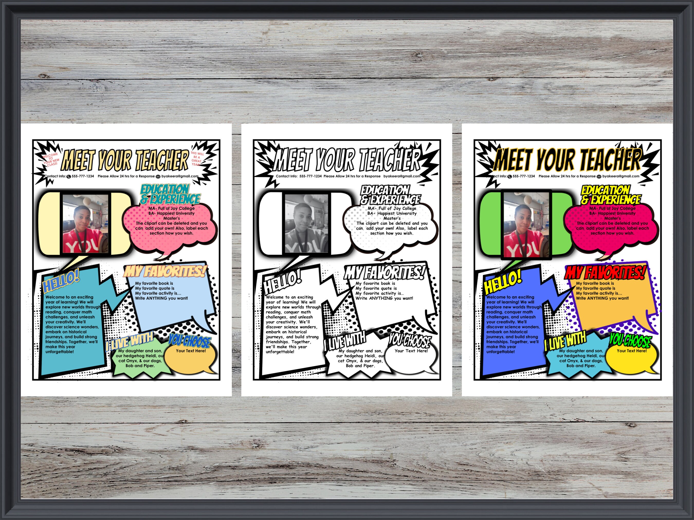 Comic Book Superhero Classroom Newsletter | Comic Book Meet the Teacher ...