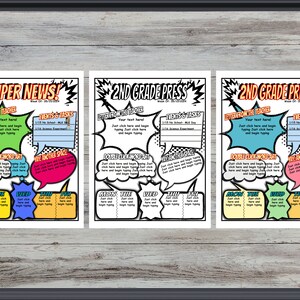 Comic Book Superhero Classroom Newsletter | Comic Book Meet the Teacher ...