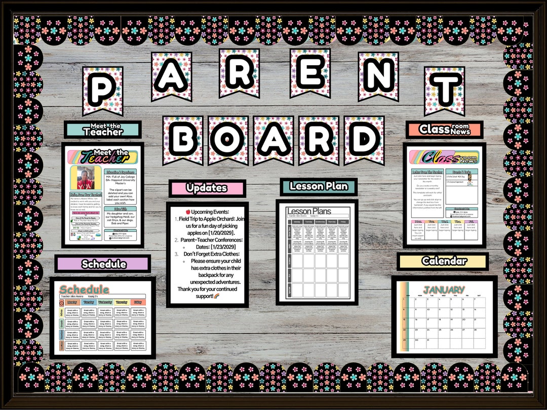 Colorful Meet the Teacher Bundle Class Newsletter Bundle Class Bulletin ...