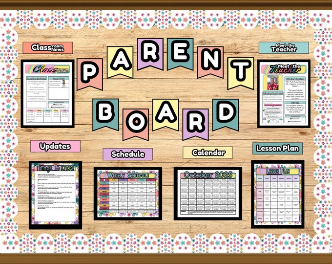 Colorful Meet the Teacher Bundle | Class Newsletter | Classroom Menu ...