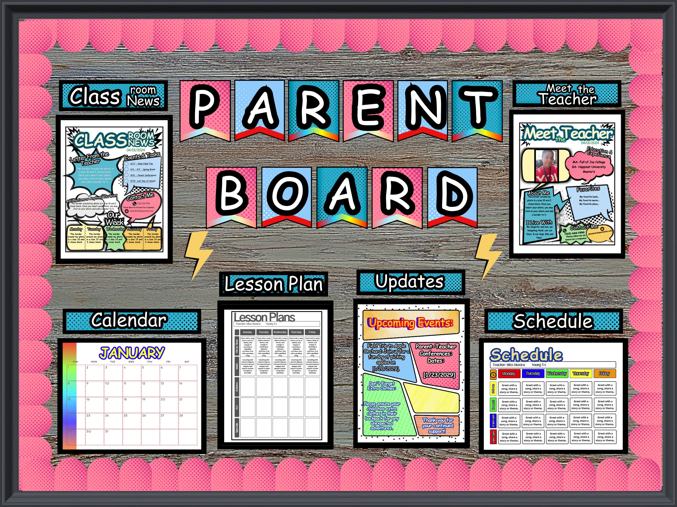 Comic Book Superhero Classroom Newsletter | Comic Book Meet the Teacher ...