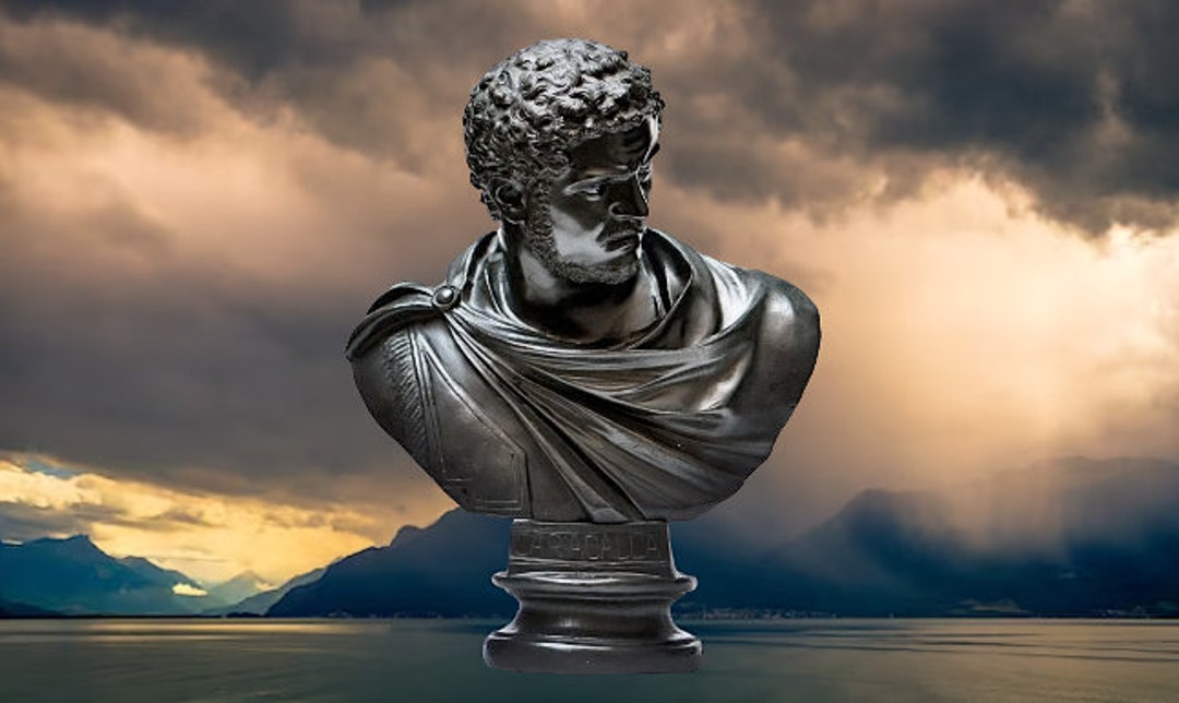 Bronze Bust Marcus Aurelius Severus Antoninus Pieux Augustus Known as ...
