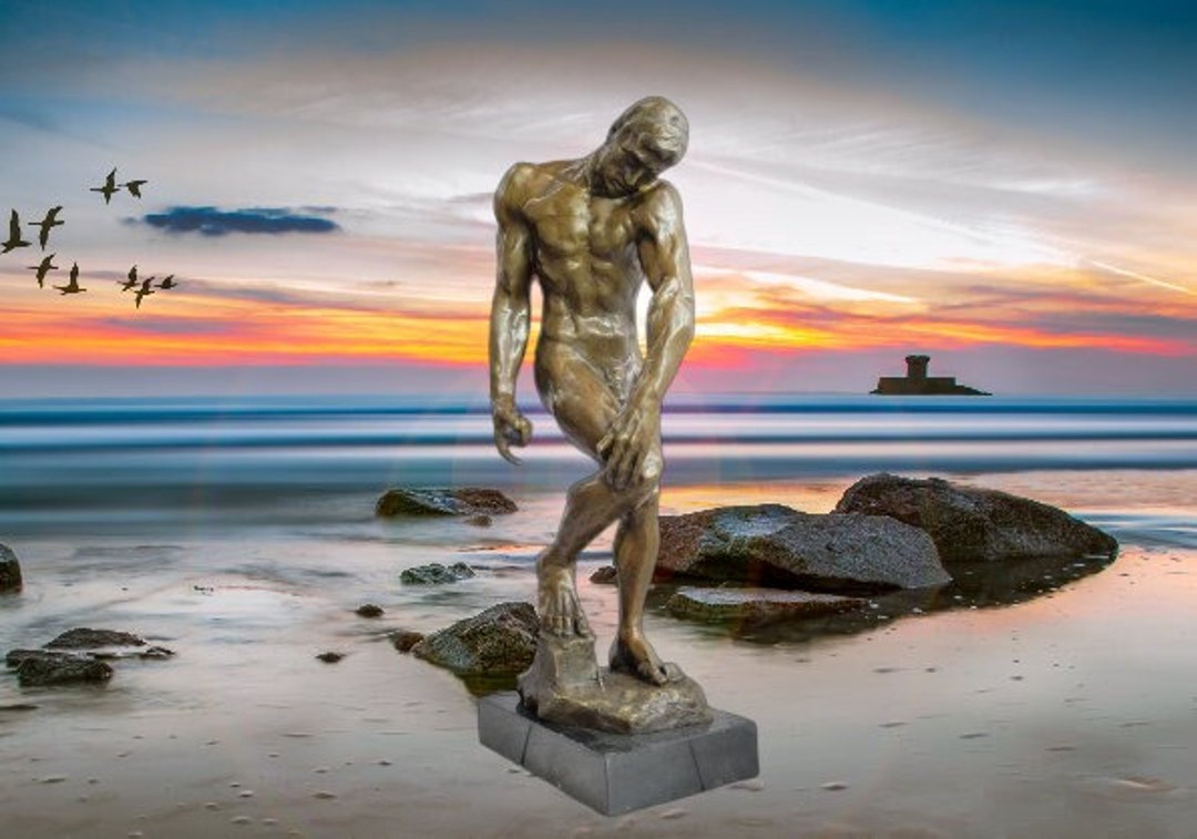 Statue of Adam by Rodin Replica Classic Bronze Famous Collectible ...