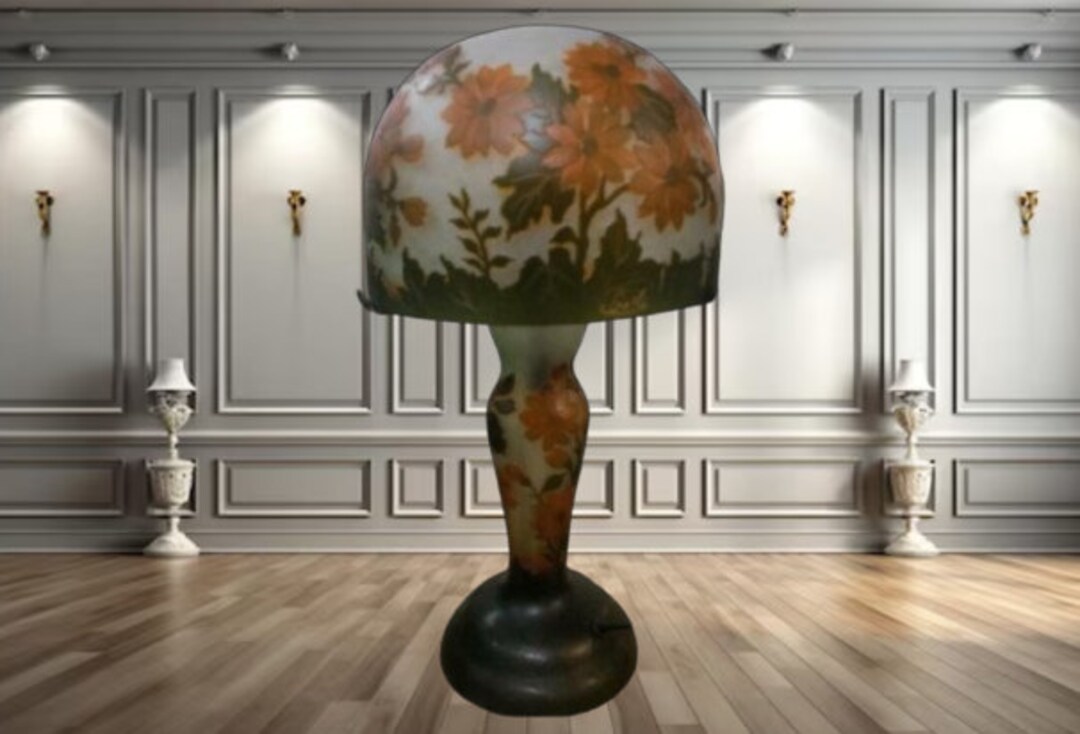 Glass Lamp Galle Type - Etsy