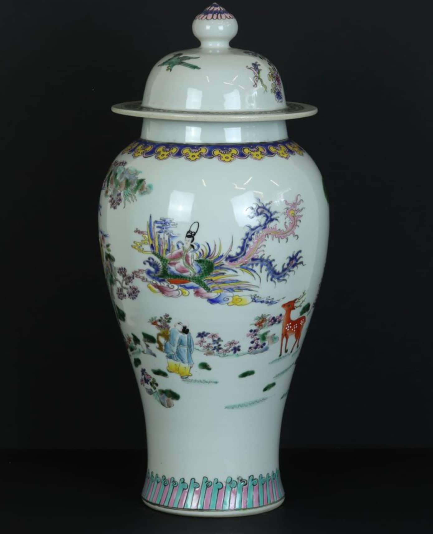 Large Vintage Chinese Porcelain Temple Pot - Etsy