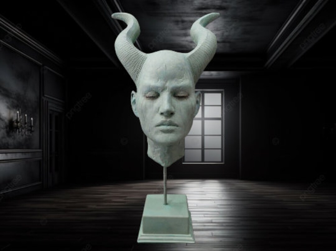 Lilith Bust Statue, Devil Horns, Jewish, Decorative Objects, Sculpture ...