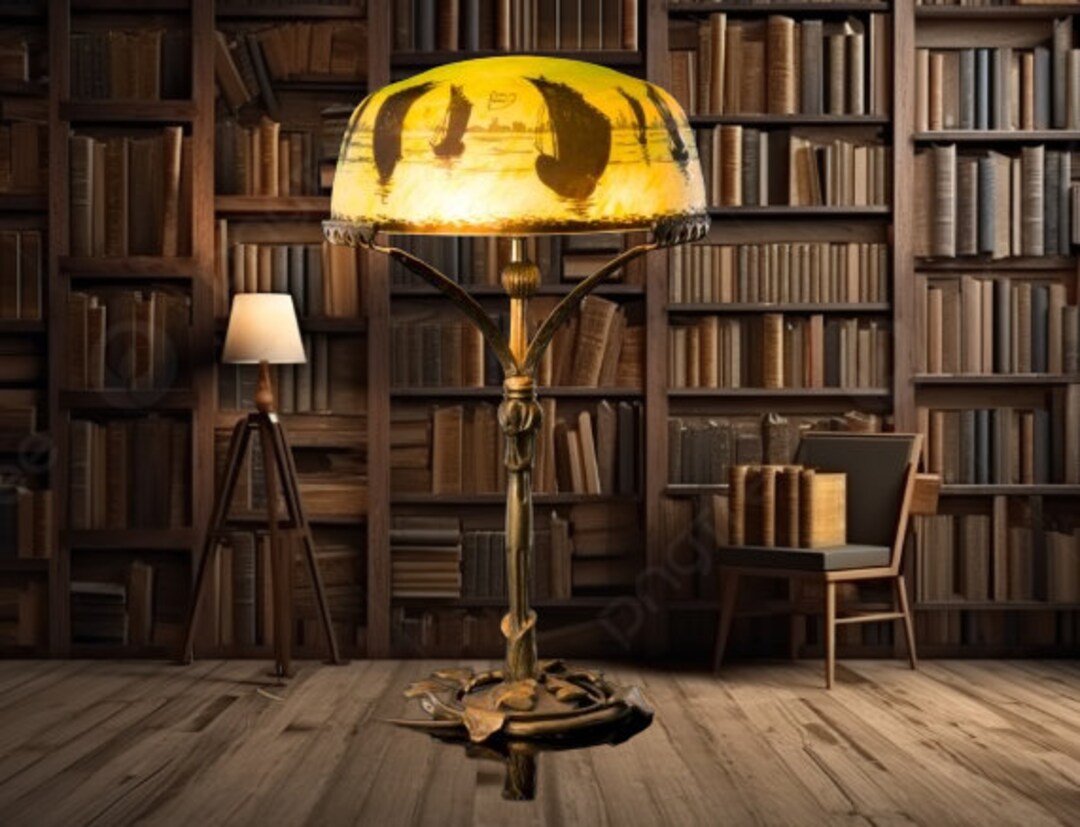 Table Lamp black Sails Galle Type Black Sails Table Lamp Galle Type - Etsy