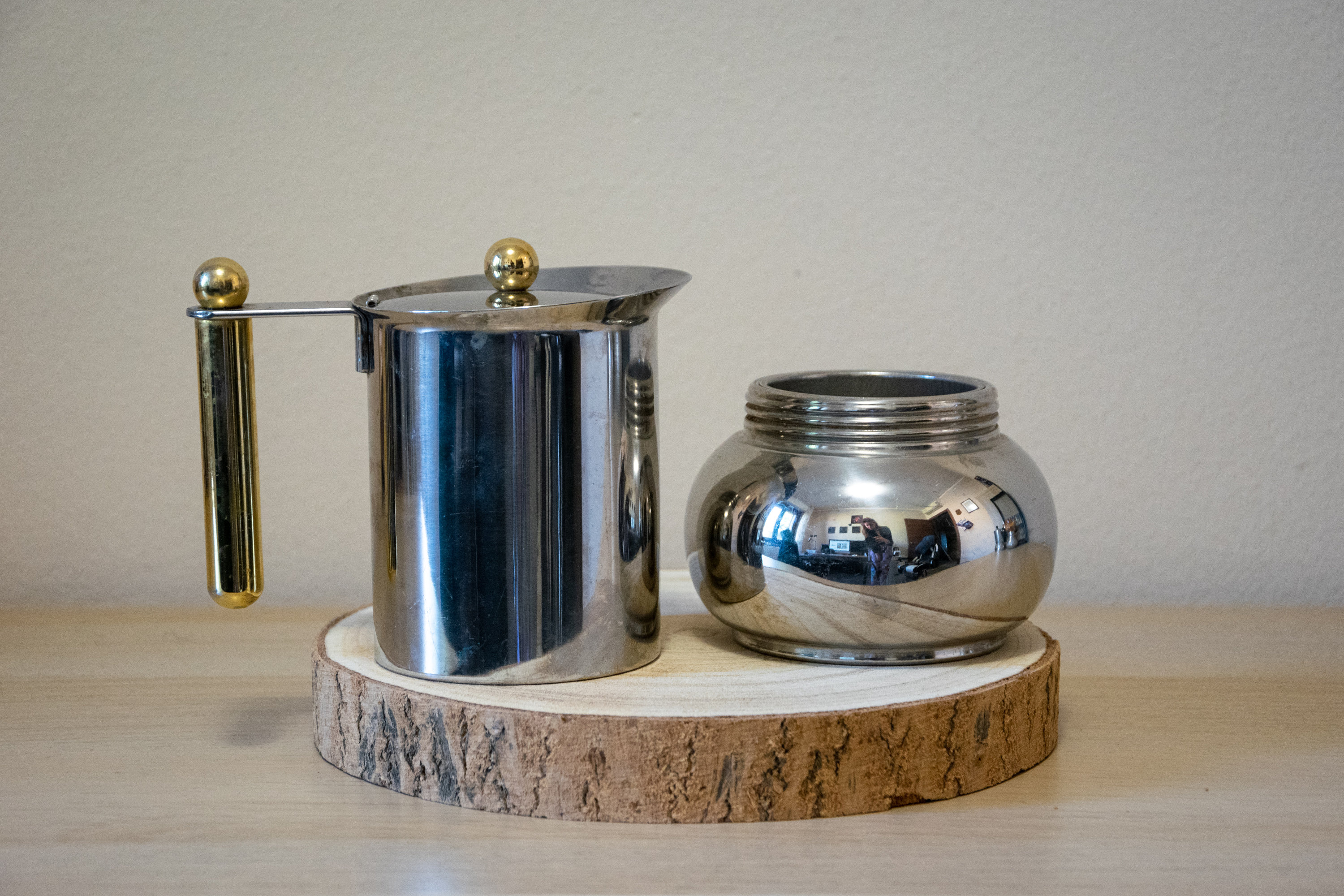 VEV Viganò Gold Line Coffee Maker Stainless Steel Vintage 70s Made in ...