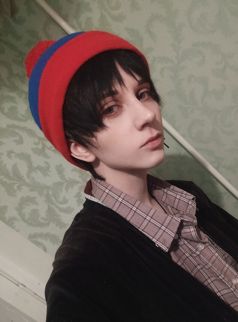 South Park Stan Marsh Blue and Red Hat Cosplay | Etsy