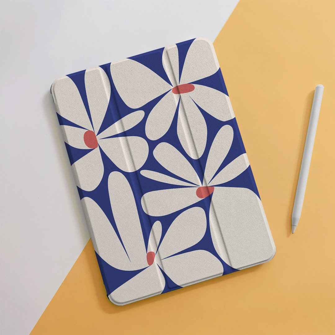 Flowers Art iPad Case, iPad Air Case With Pencil Holder, iPad 9th,10.9 ...