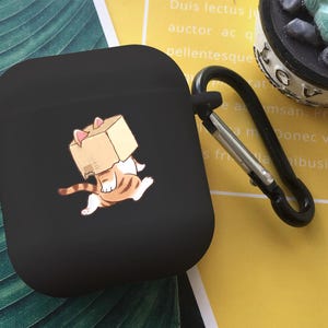 Carton Kitten Cute Colorful Airpods Pro2 Case Cover With Keychain ...
