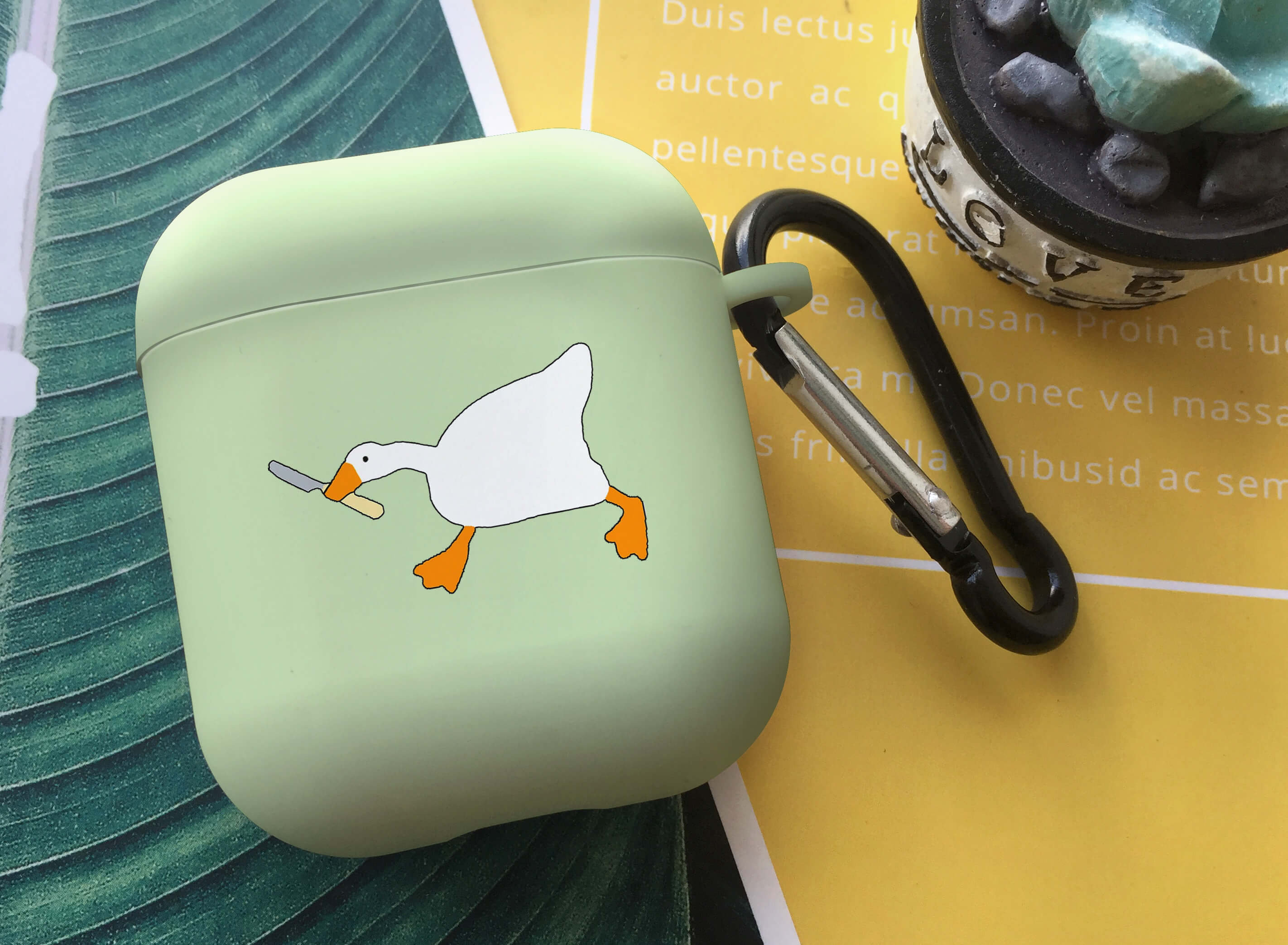 Duck Has the Knife in Mouth Kawaii Airpods Case Airpod Shock - Etsy