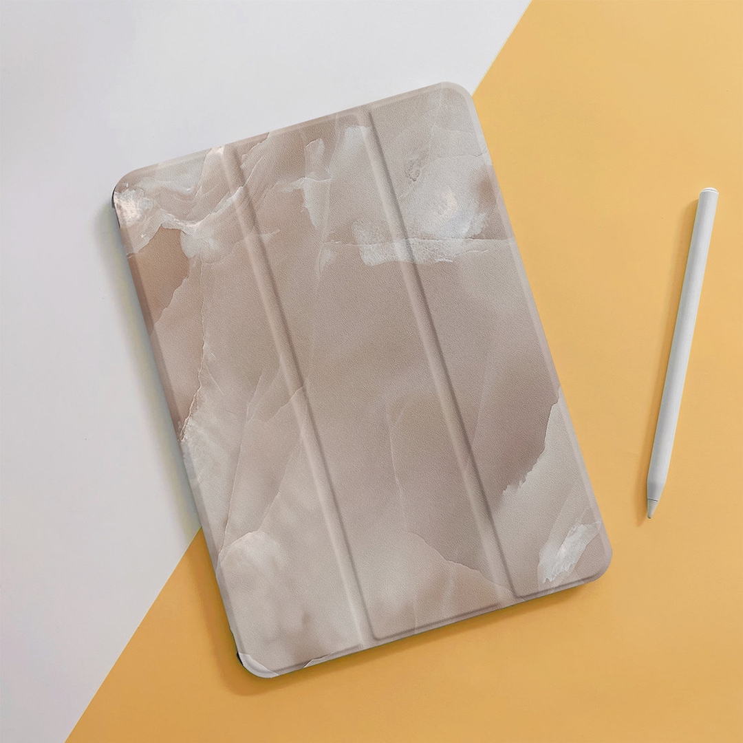 Minimalist Marble Texture iPad Air Case for 10.9 10.5 10.2" iPad 10/9/8 ...