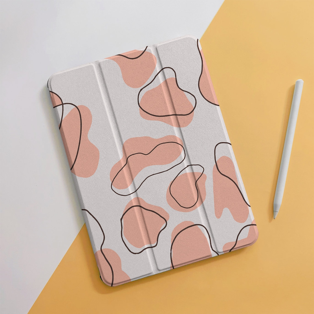 Cute Pink Cow Print iPad Case for Air 5 4 3 2 1 Pro 12.9" 11", 10.5" 10 ...