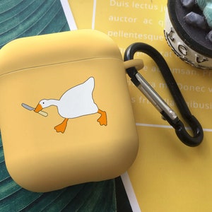 Duck Has the Knife in Mouth Kawaii Airpods Case AirPod Shock Proof ...