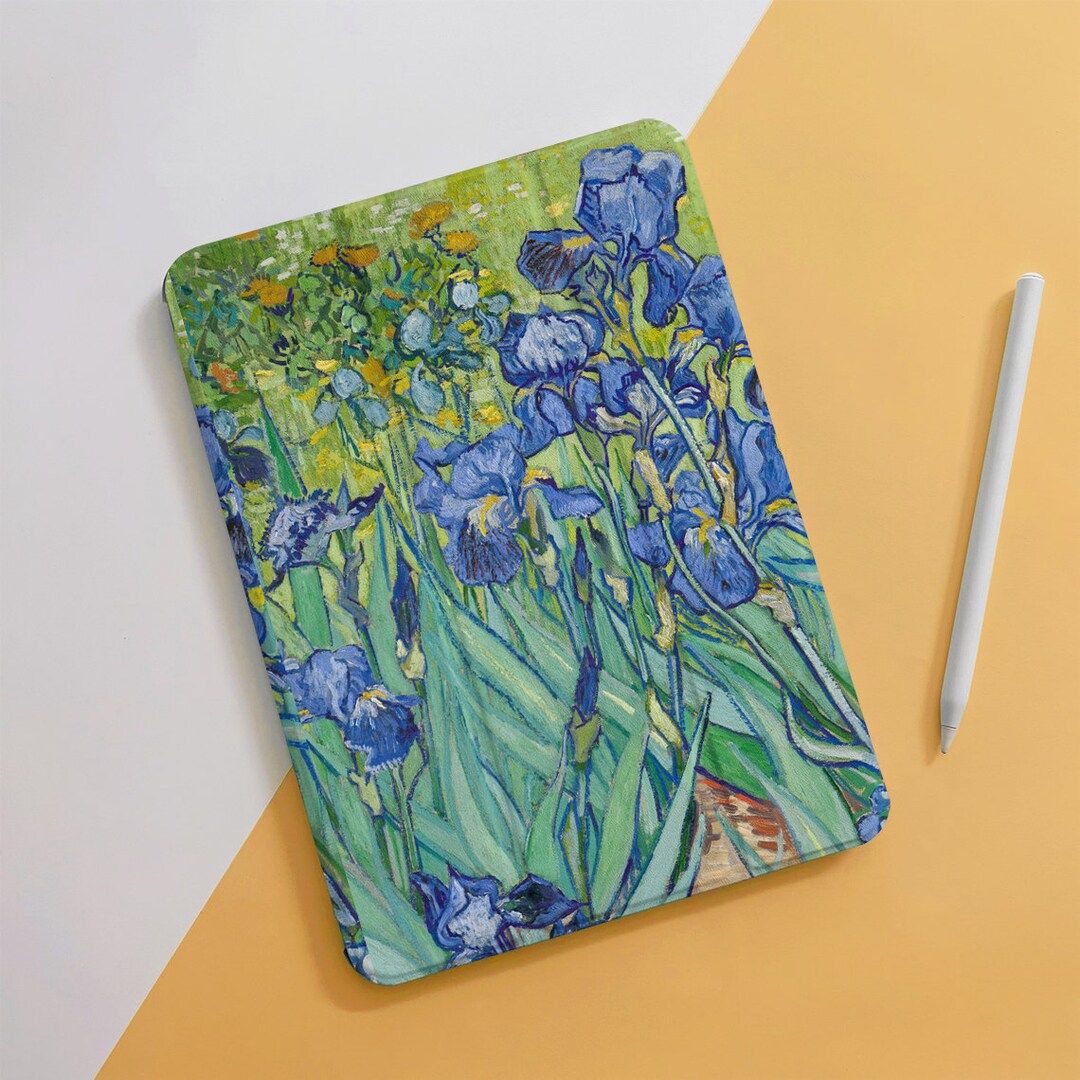 Floral Leaf Art Oil Painting iPad Case for 10.9 10.5 10.2" iPad 10/9/8 ...