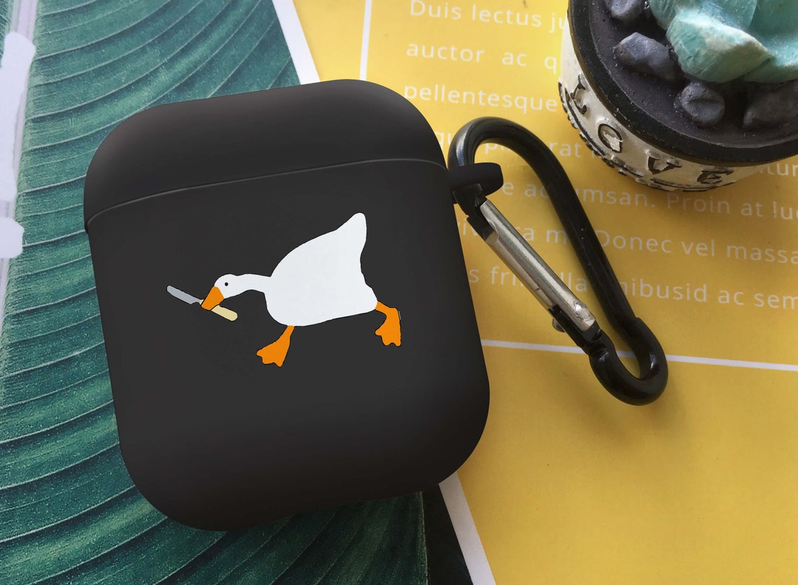 Duck Has the Knife in Mouth Kawaii Airpods Case Airpod Shock | Etsy