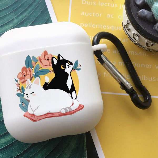 Cute Cat Airpods Case - Etsy