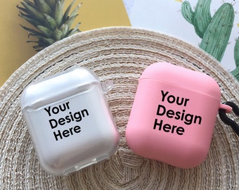 Floral Name Personalized Custom Airpods Case With Keychain for | Etsy