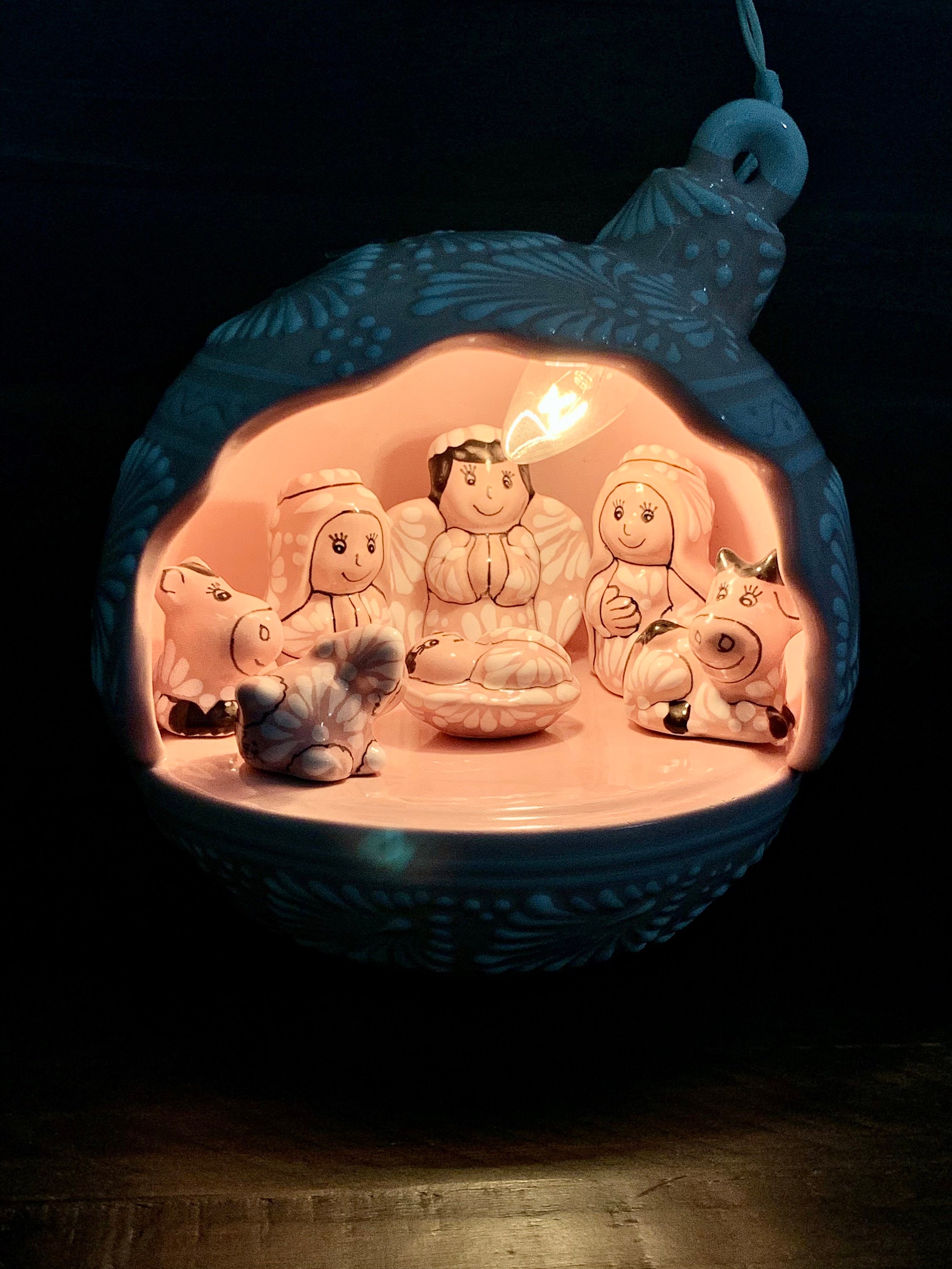 Talavera Christmas Nativity Set, Christmas Sphere - Etsy