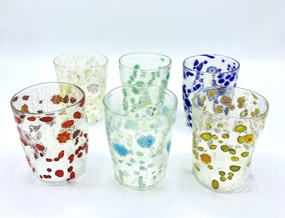 Handmade Glass Artistic Glass Works Set 6 Pieces Gift | Etsy