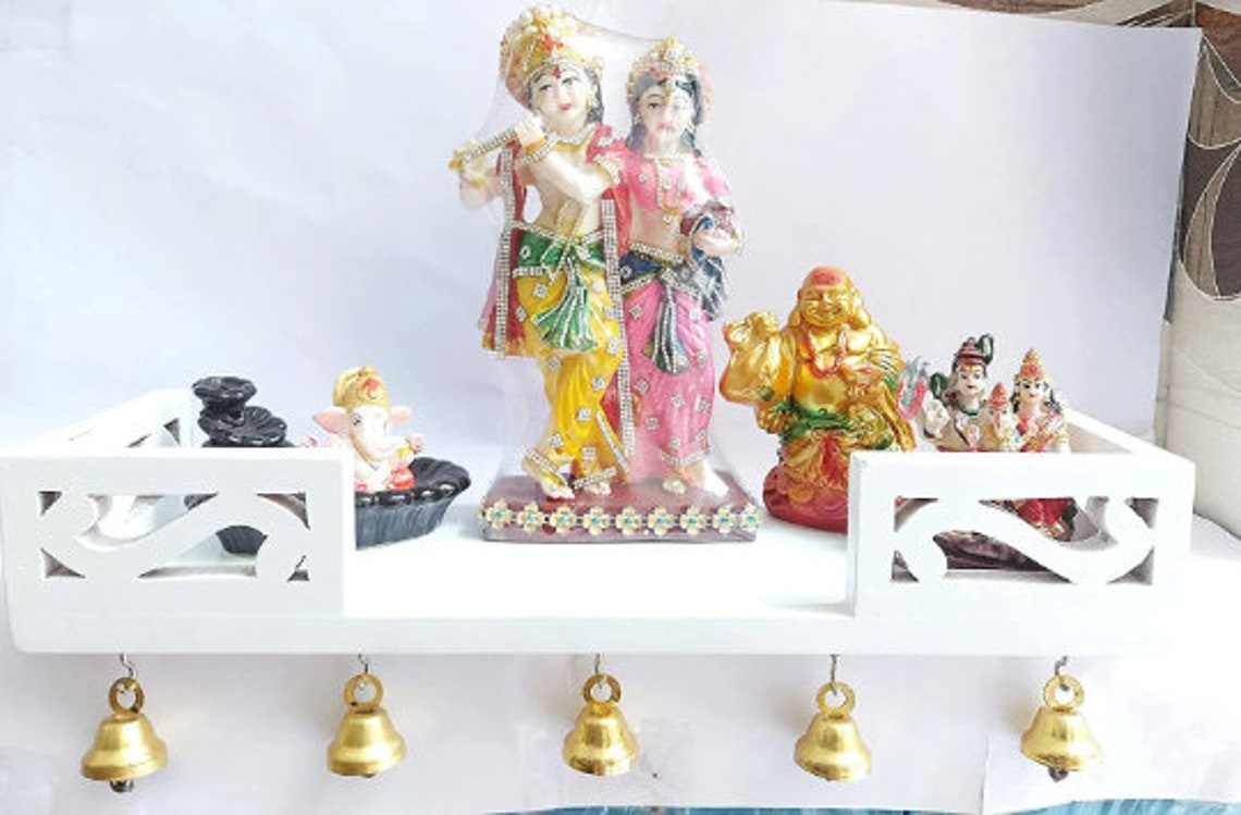 Wooden Wall Mount Temple for Home,wooden Home Temple/ Pooja Mandir Ghar ...